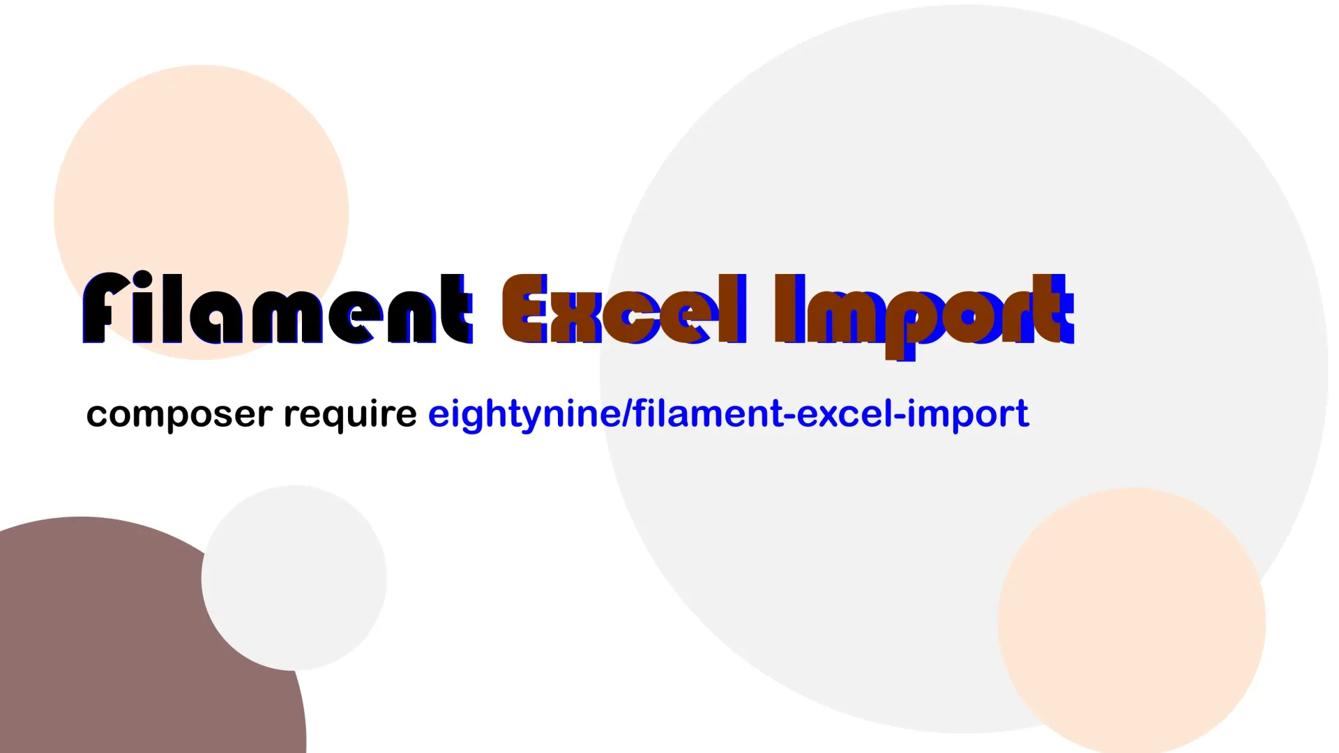 Excel Import By Eighty Nine Filament
