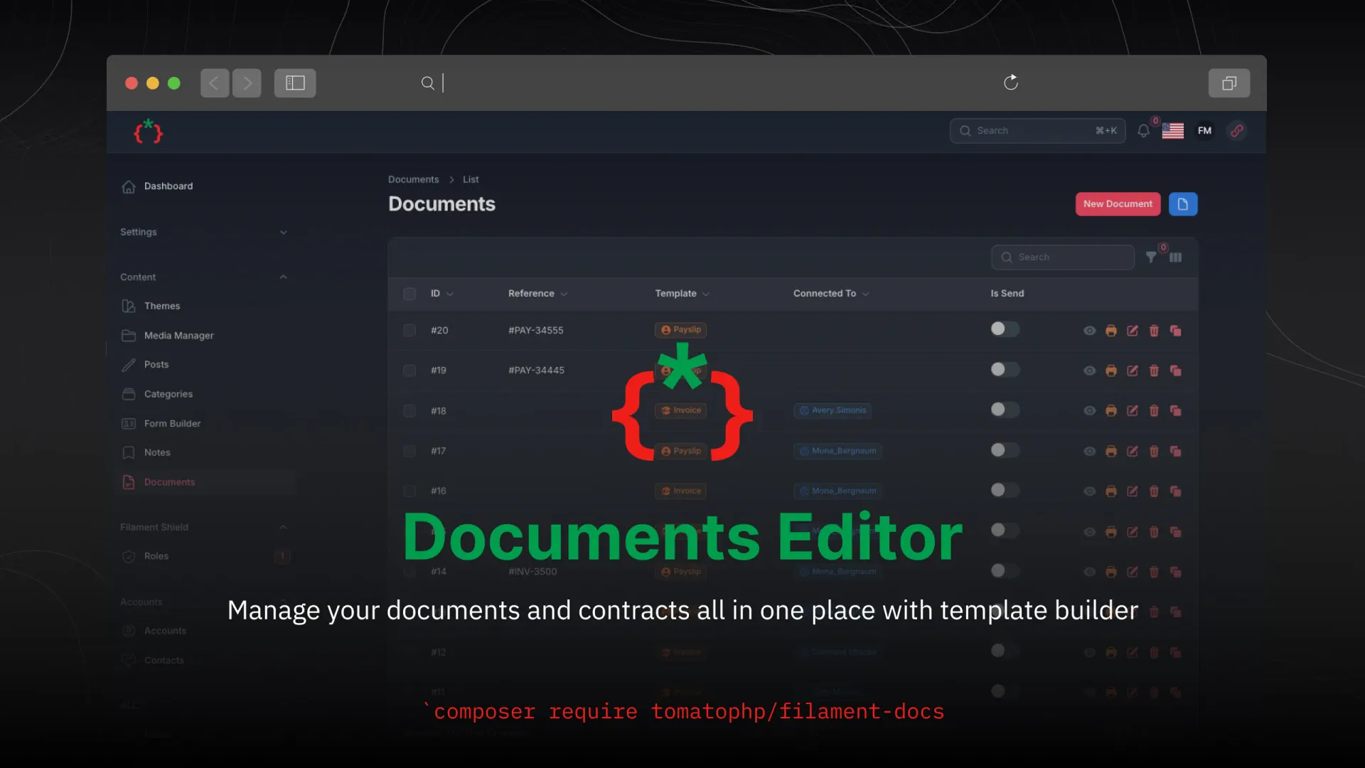 Documents Editor by Fady Mondy - Filament