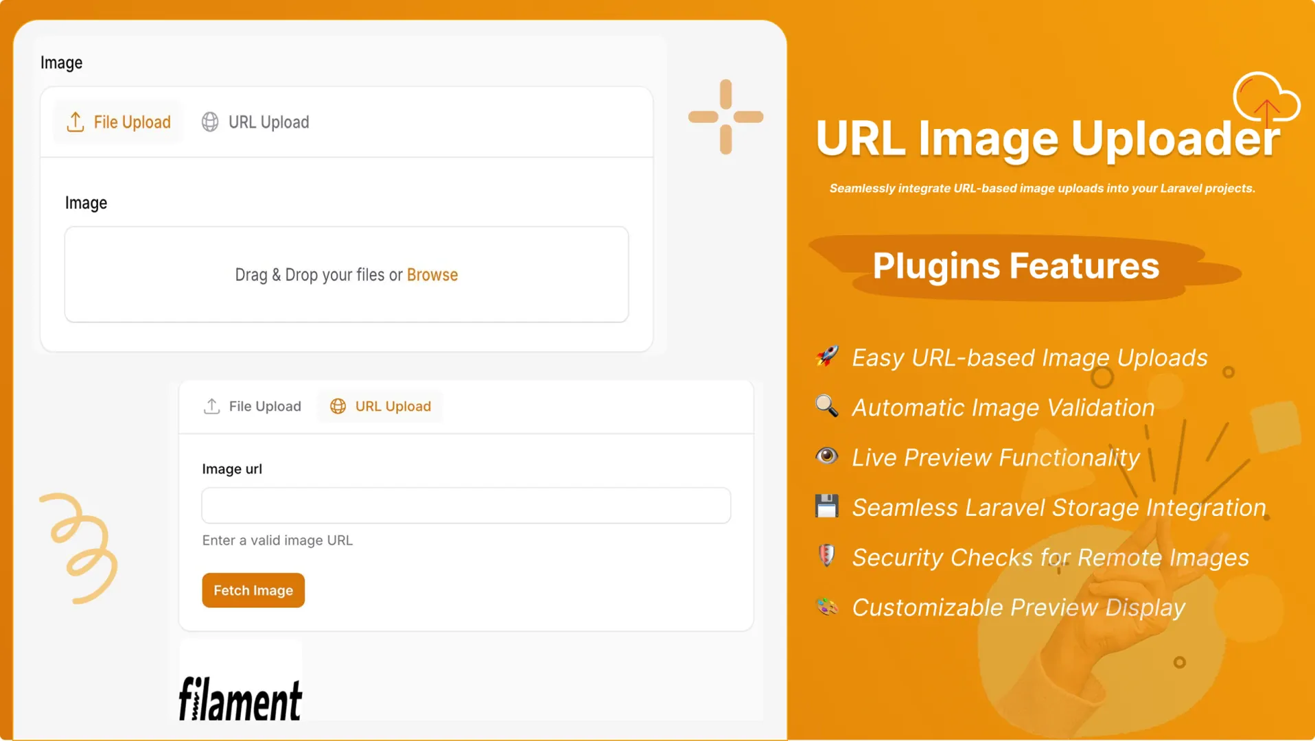 URL Image Uploader by Amjad Iqbal - Filament