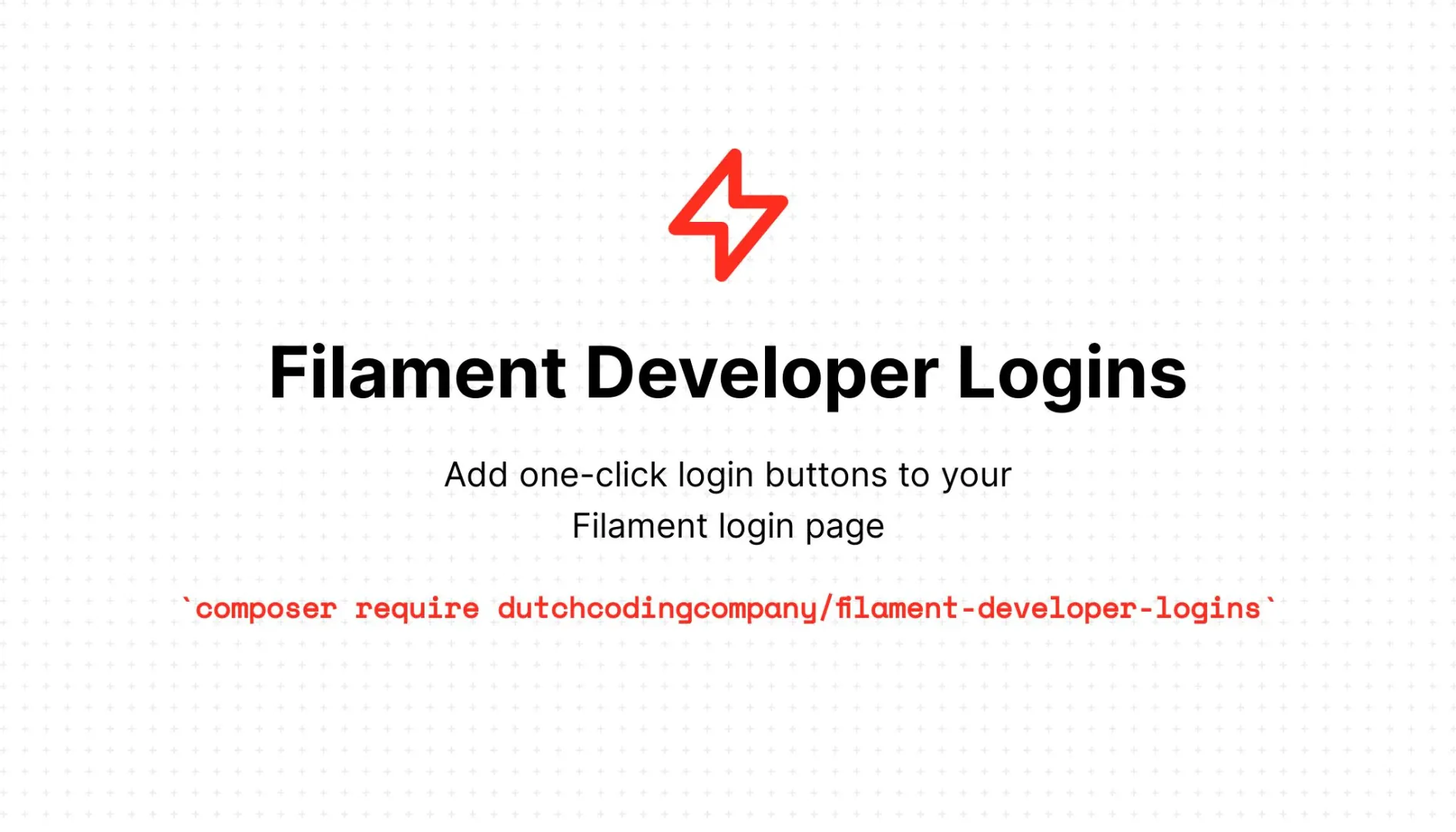 Developer Logins by Bram Raaijmakers - Filament