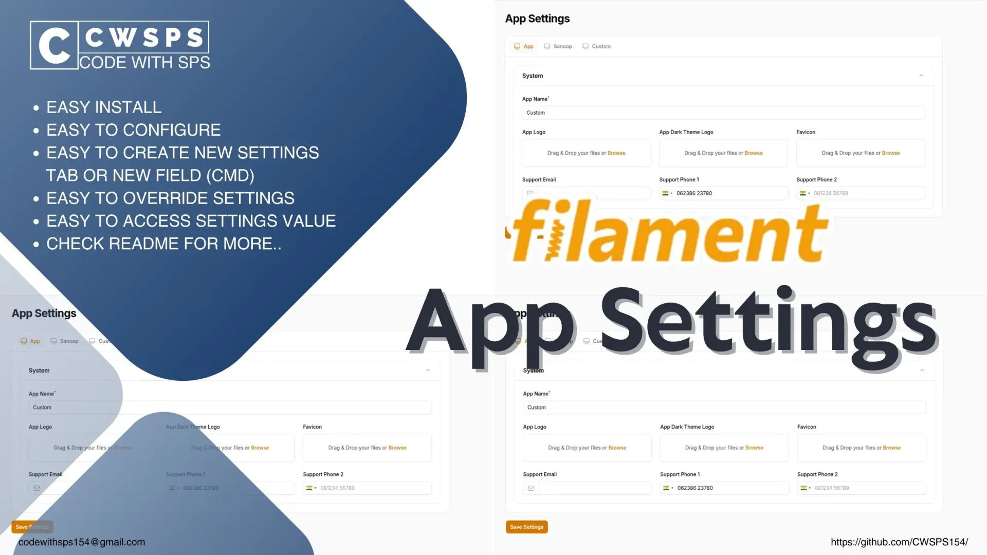 App Settings by CWSPS154 - Filament
