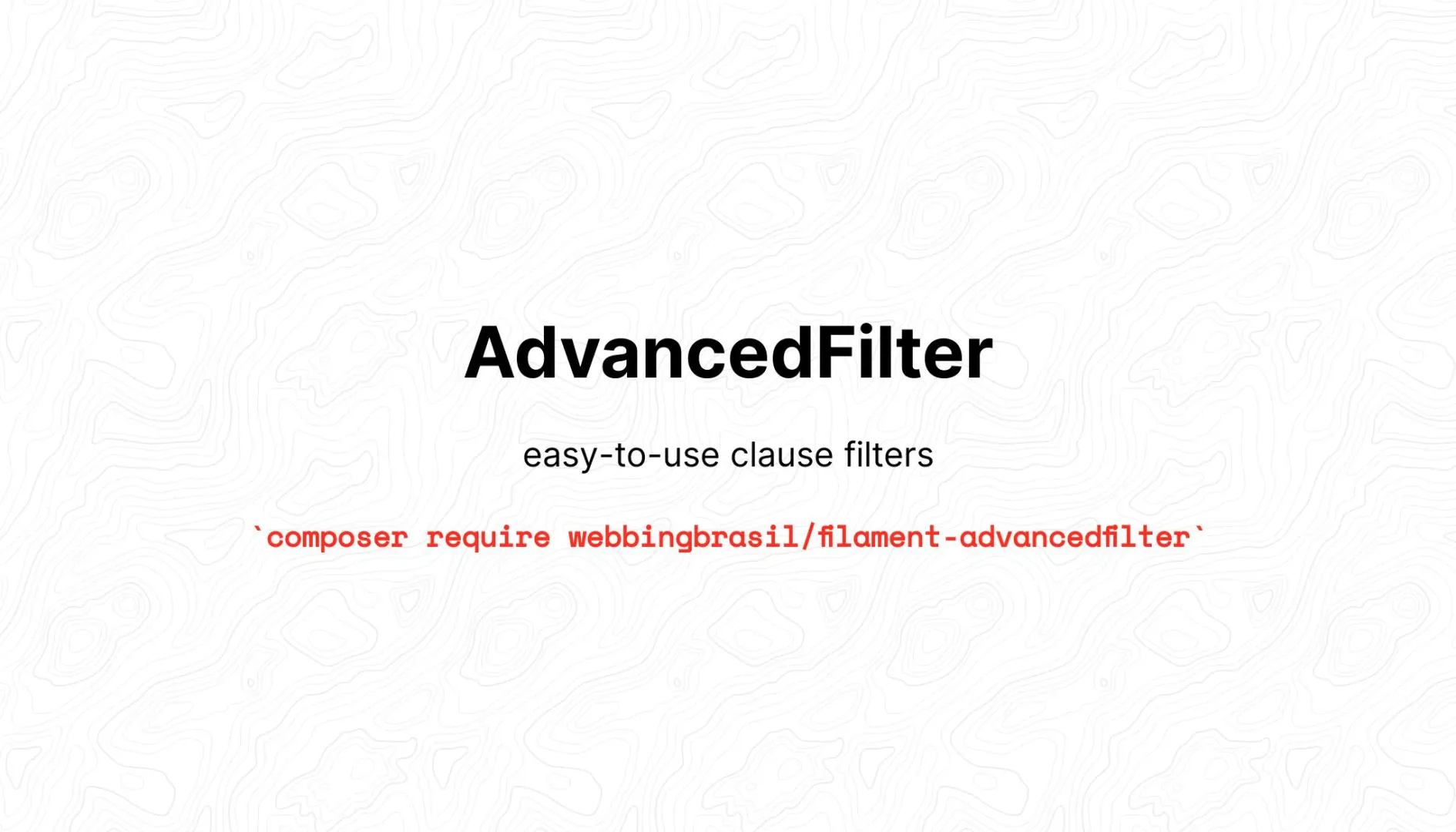 AdvancedFilter by Danilo Andrade - Filament