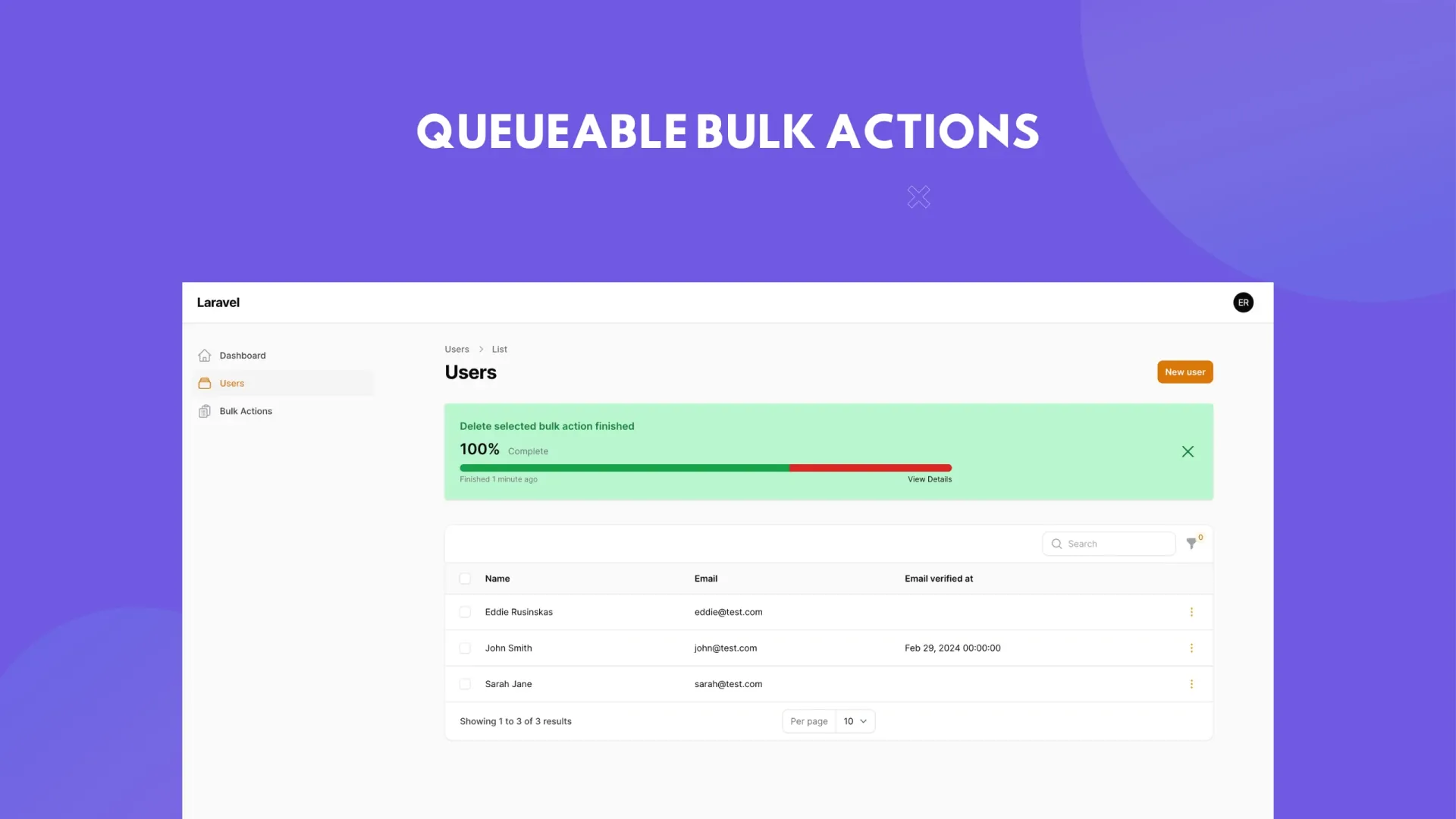 Queueable Bulk Actions By Eddie Rusinskas Filament