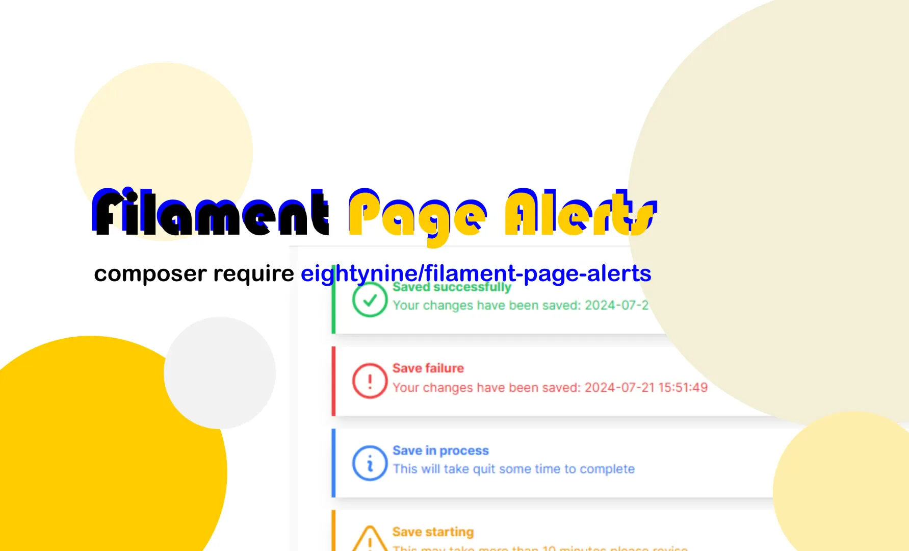 Page Alerts by Eighty Nine - Filament