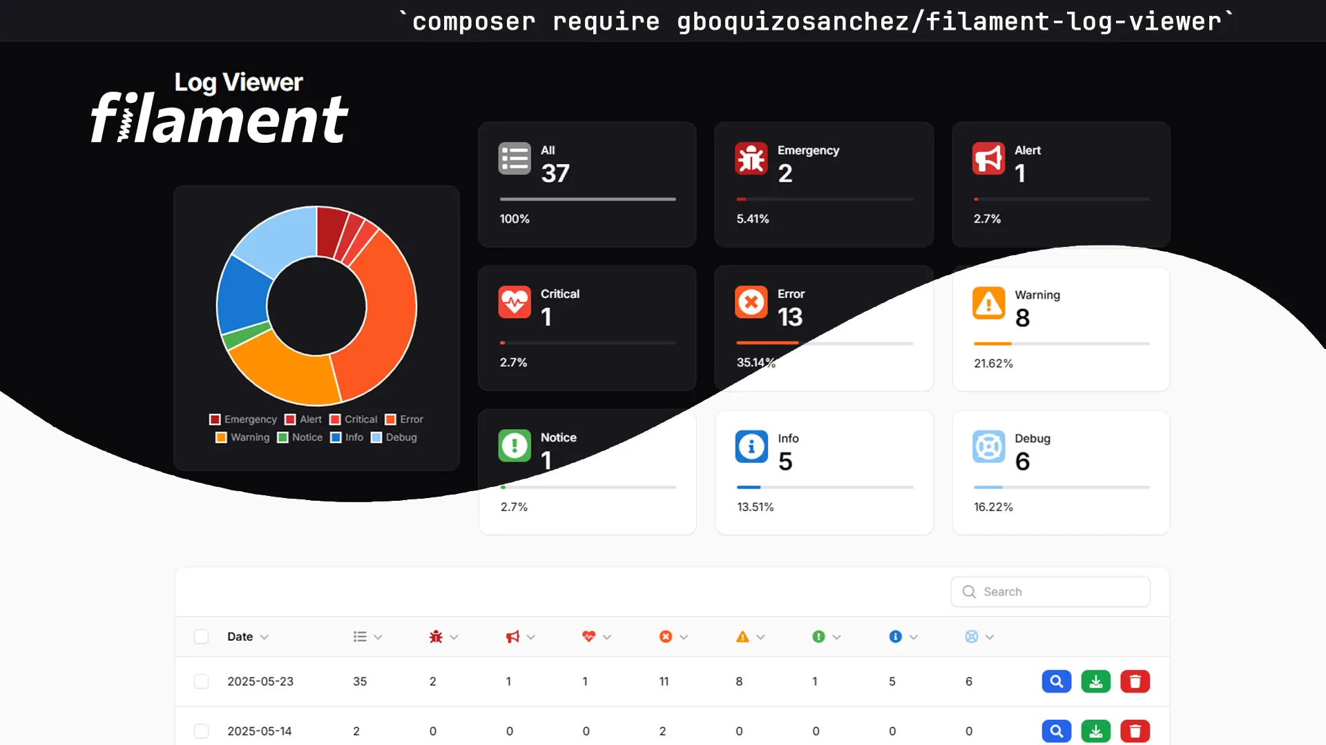 Log Viewer by Germán Boquizo Sánchez - Filament
