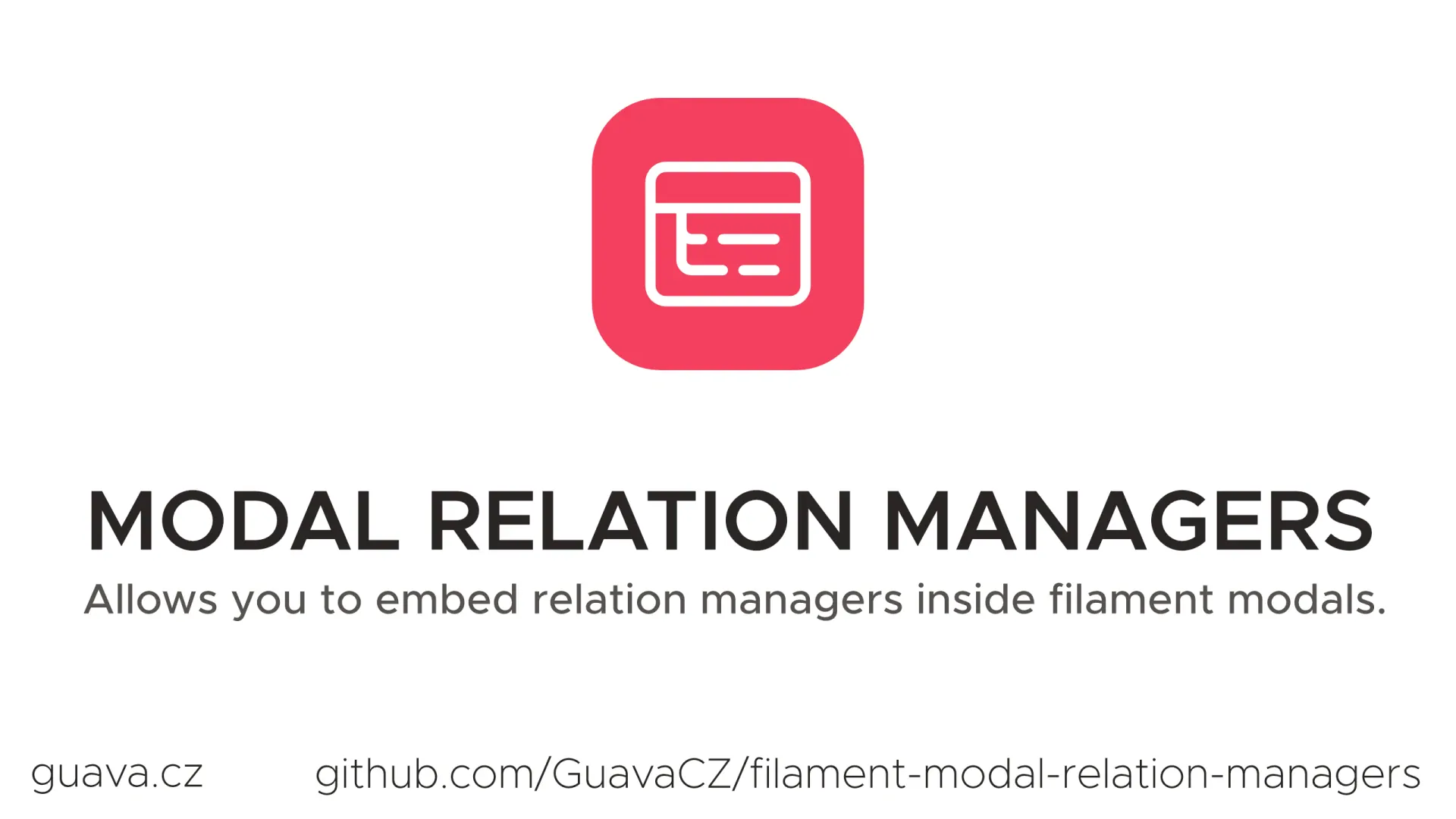 Modal Relation Managers by Guava - Filament
