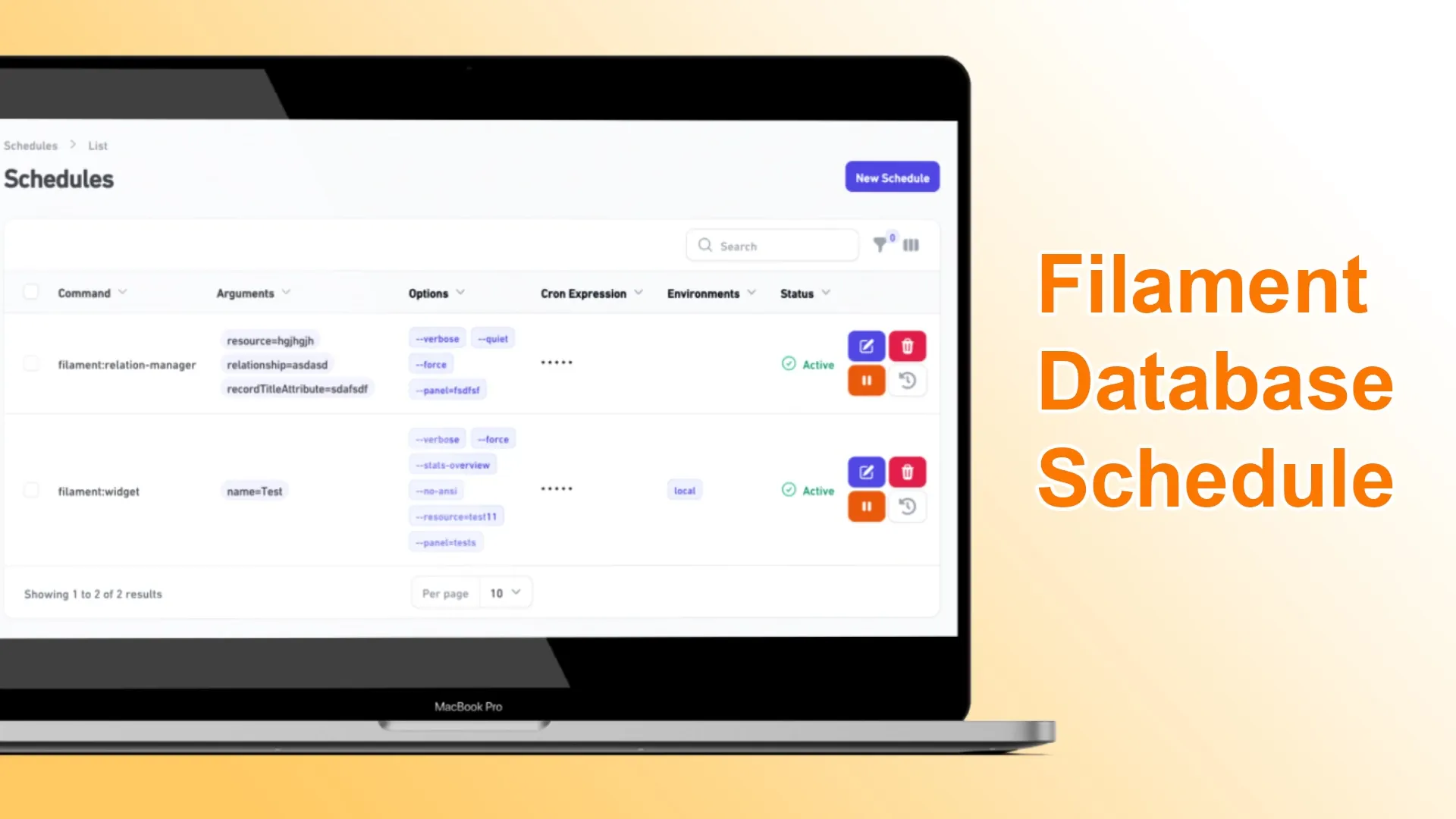 Database Schedule by Husam T. Al Shaibani - Filament
