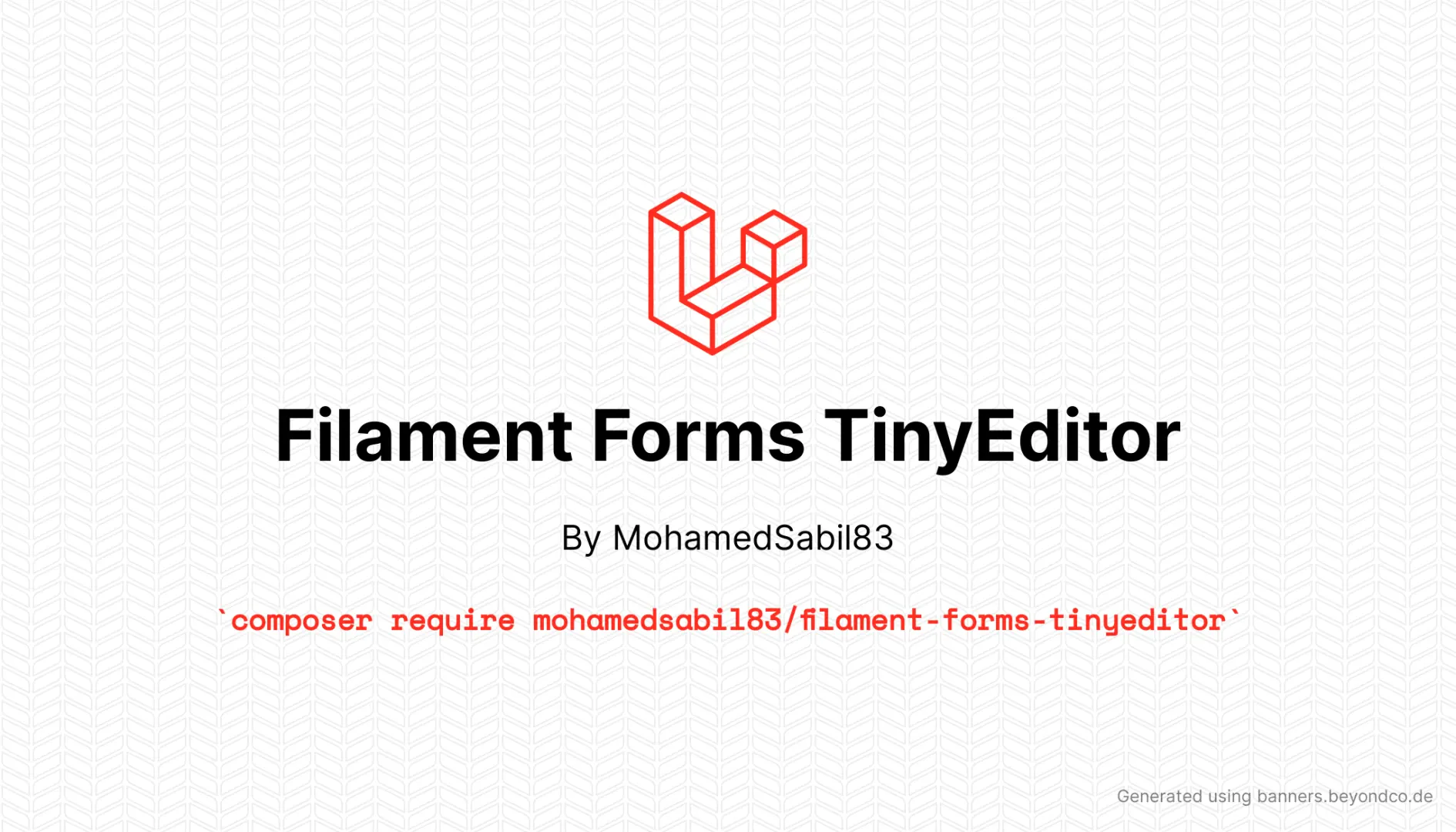 TinyEditor by Mohamed Sabil - Filament