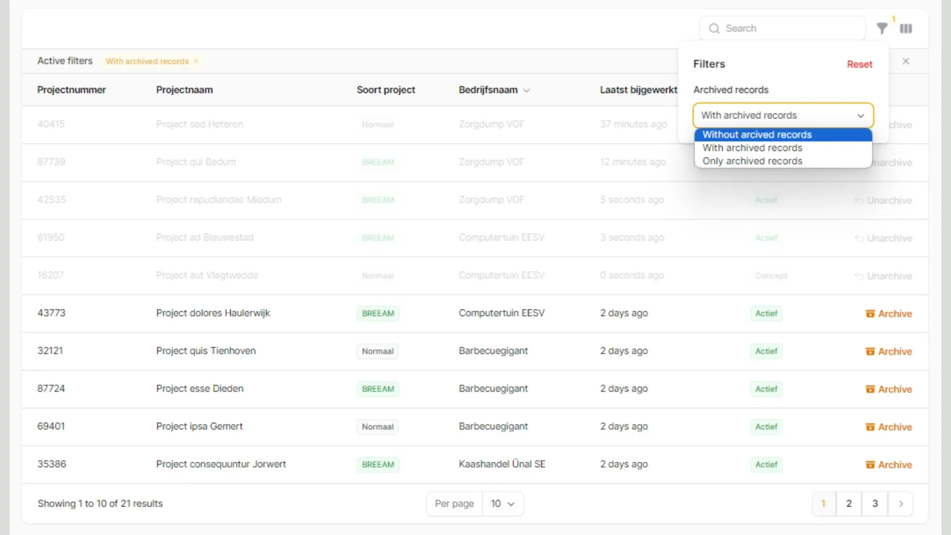 Archivable by OKE Online - Filament