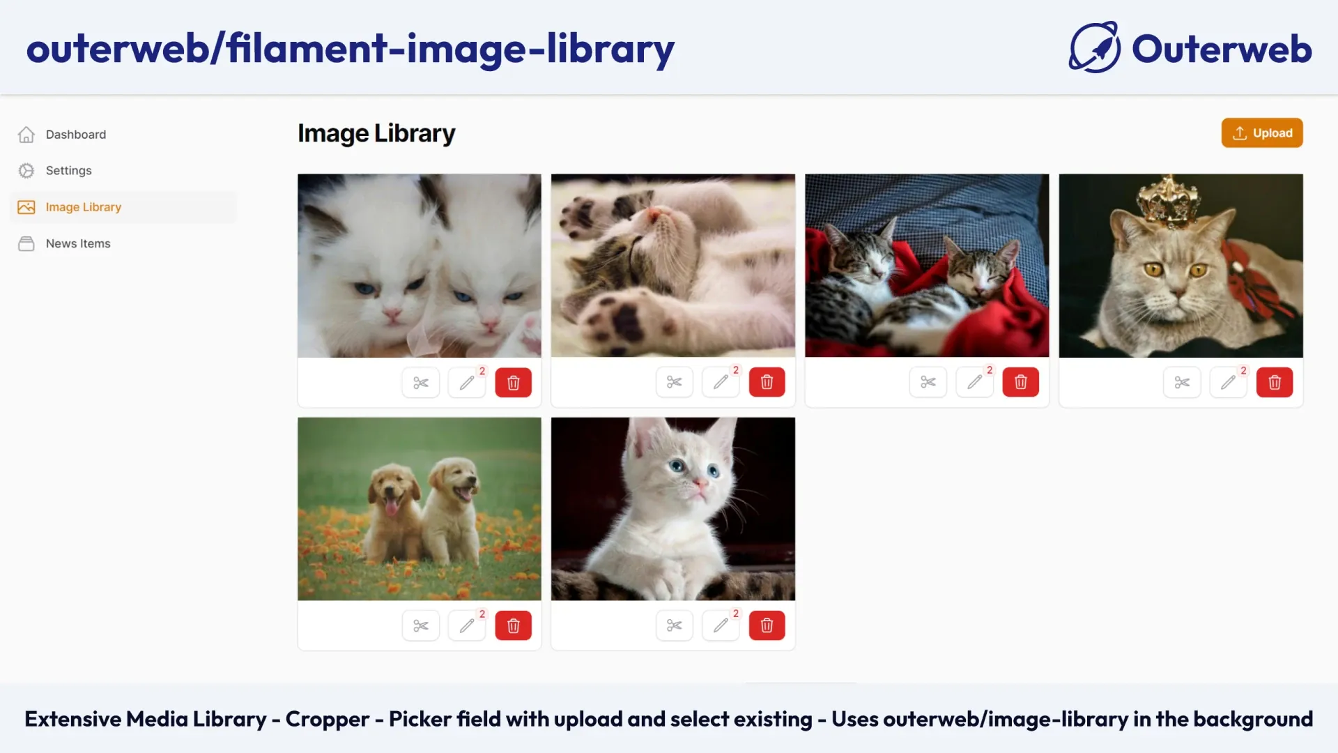 Image Library by Outerweb - Filament