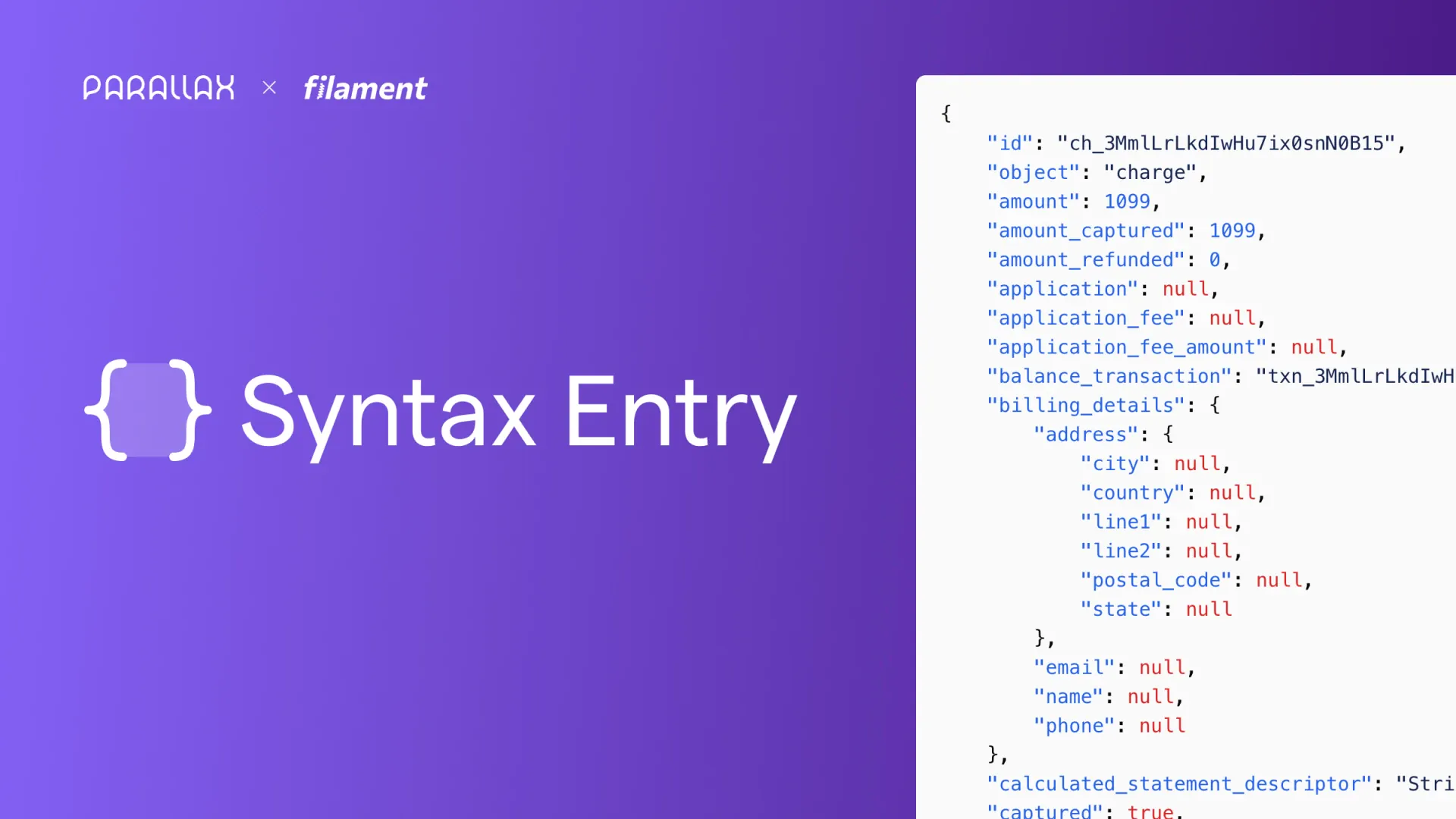 Syntax Entry by Parallax - Filament
