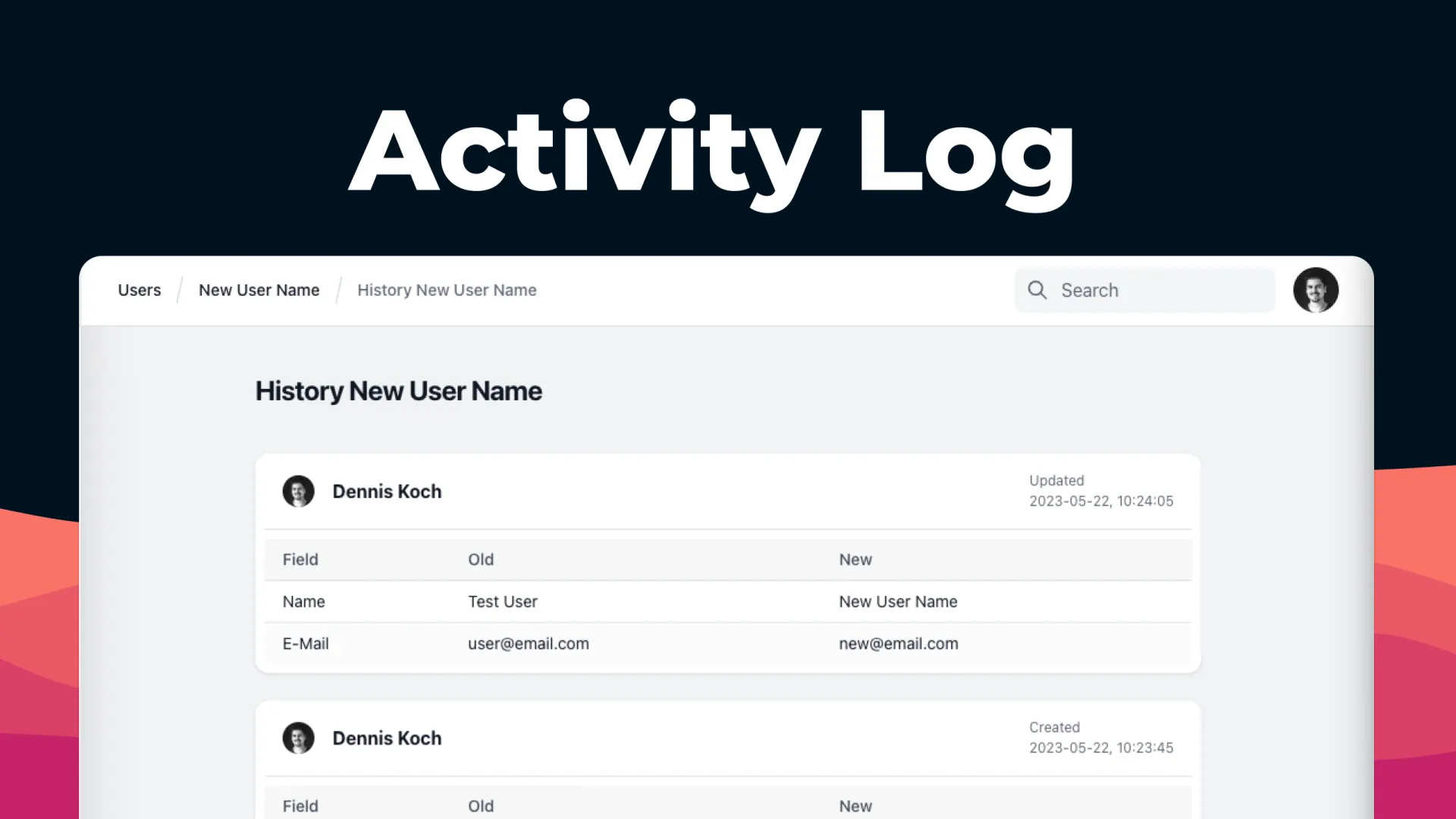Activity Log by Dennis Koch - Filament Activity Log by Dennis Koch - Filament