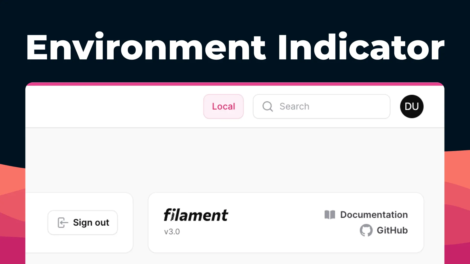 Environment Indicator by Dennis Koch - Filament