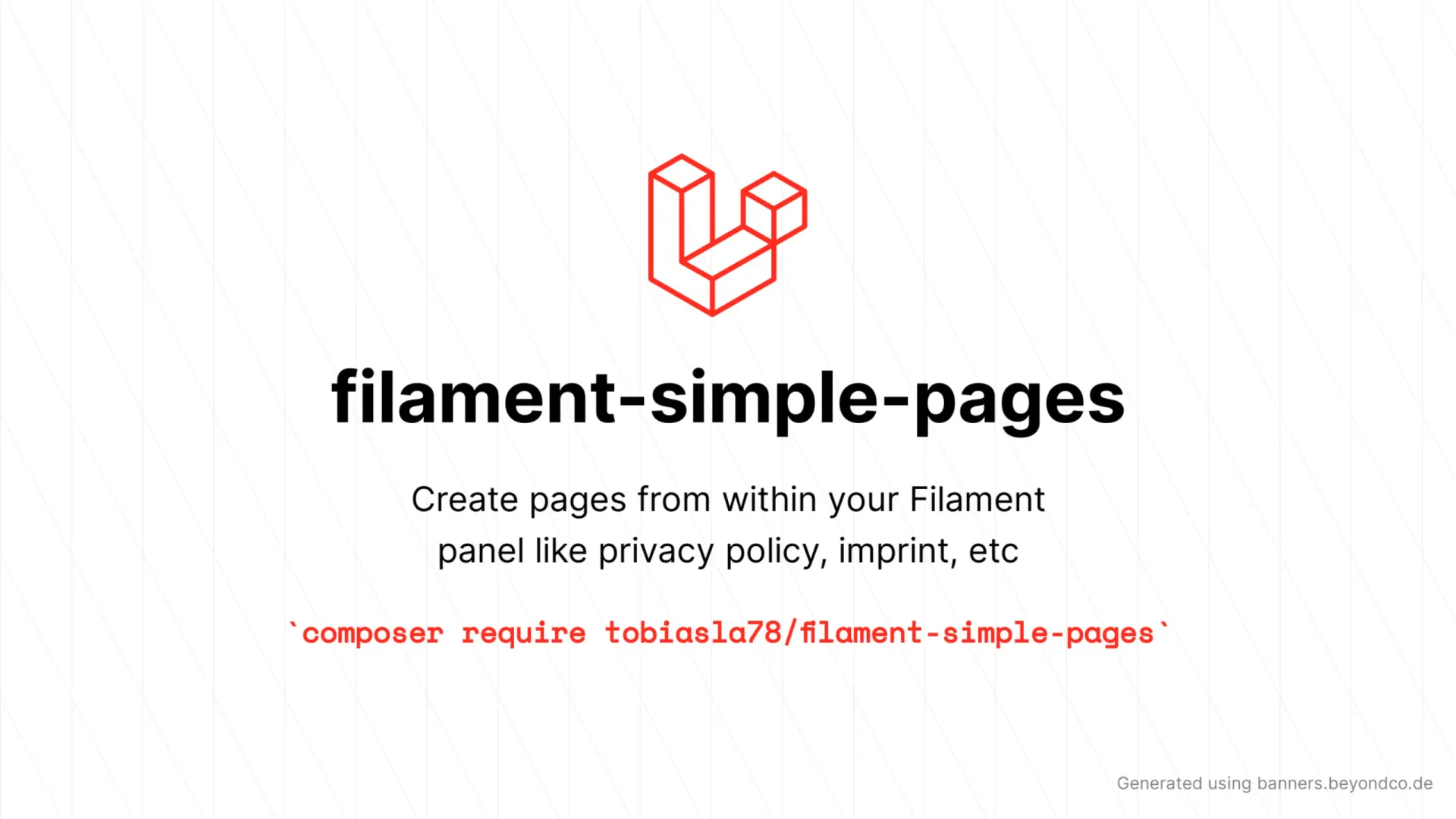 Simple Pages by Tobias Ladzenski - Filament